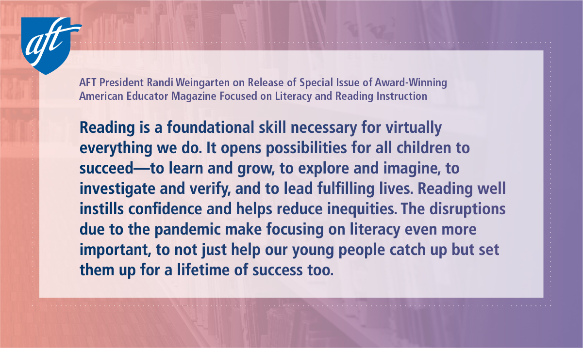 AFT Releases Special Issue of Award-Winning American Educator Magazine ...